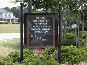 Outdoor Sign Board For Announcement